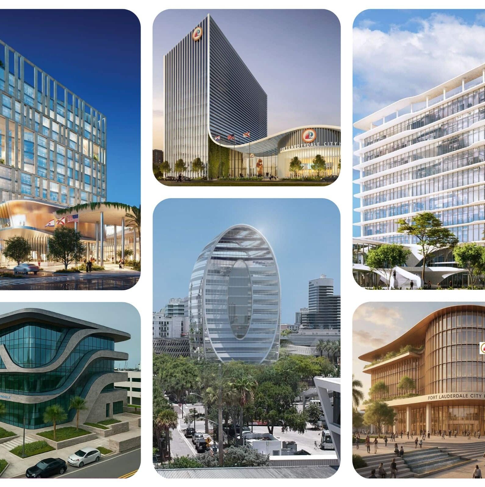 The Future of Fort Lauderdale’s City Hall: Inside the Six Competing ...